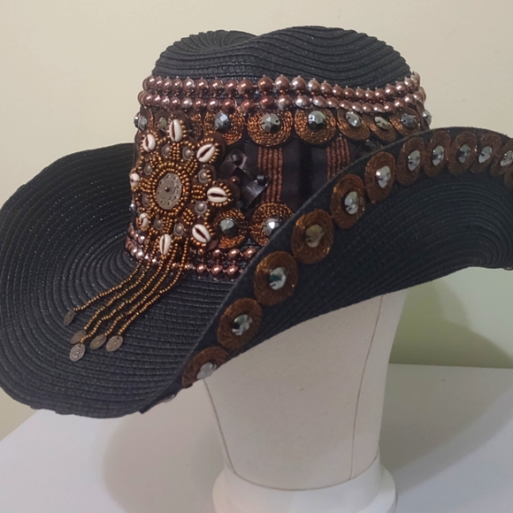 Extraordinary Hat Collection | Accessories | Bronze Beaded Cowboy By ...